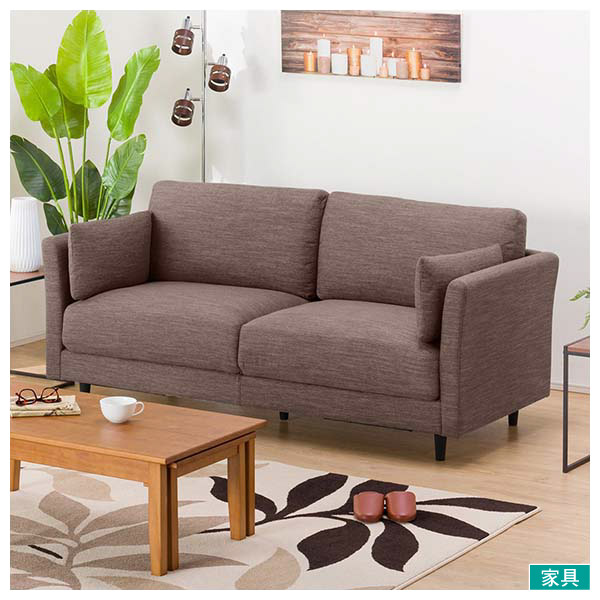 布質3人用沙發 N-POCKET CA10 DR-DMO｜NITORI 宜得利家居線上購物網