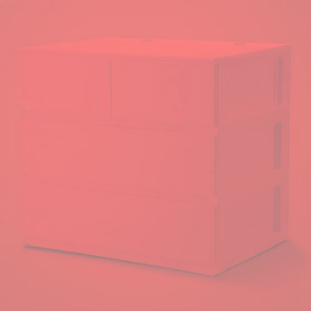 抽屜式收納盒 寬高型 N INBOX LR 3D4DR WH｜NITORI 宜得利家居線上購物網