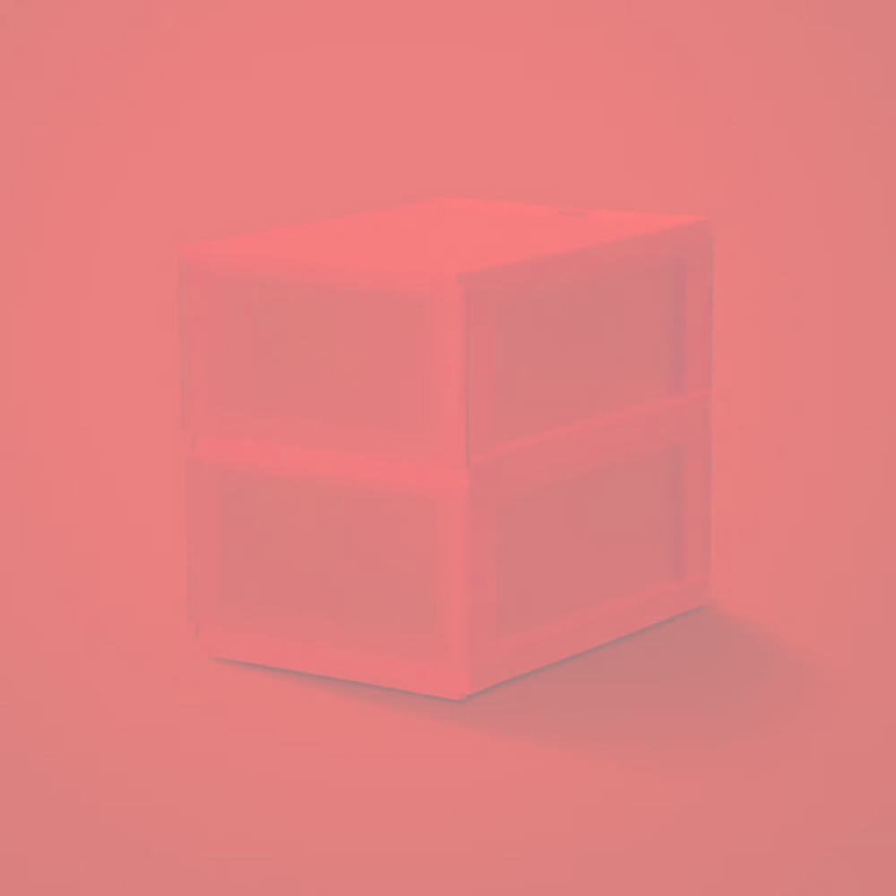 抽屜式收納盒 窄低型 N INBOX 2DR CL｜NITORI 宜得利家居線上購物網