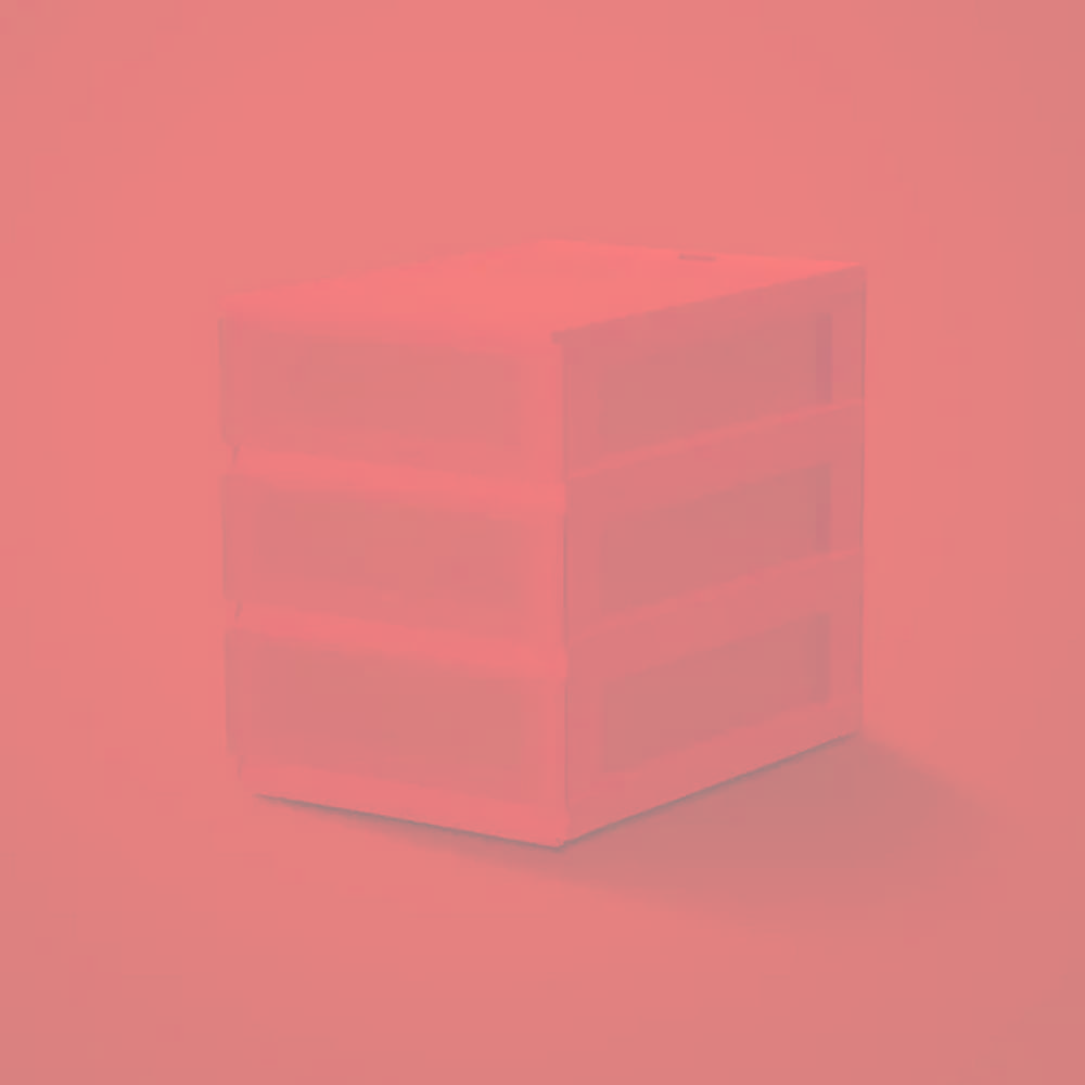 抽屜式收納盒 窄低型 N INBOX 3DR CL｜NITORI 宜得利家居線上購物網