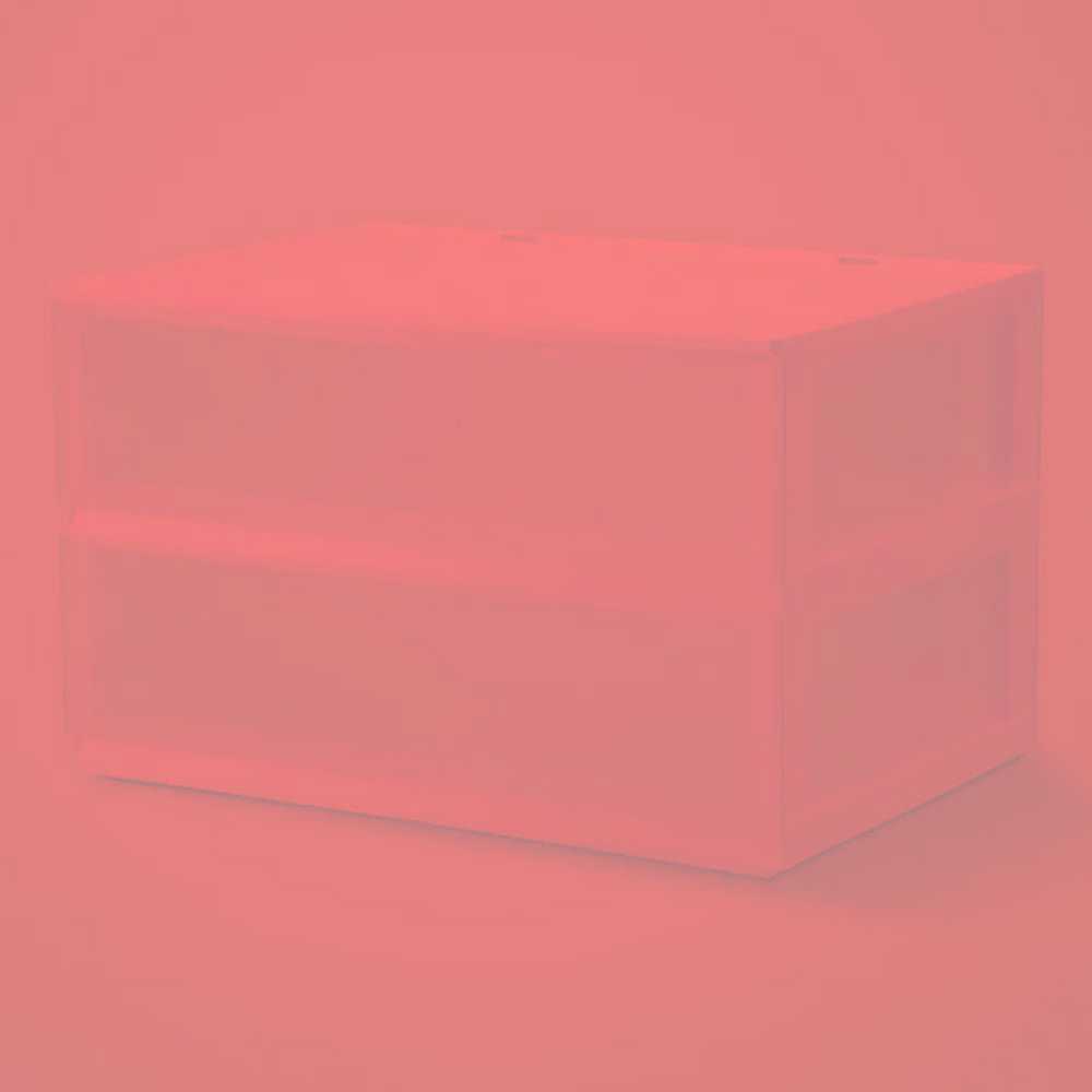 抽屜式收納盒 寬低型 N INBOX R 2D2DR CL｜NITORI 宜得利家居線上購物網