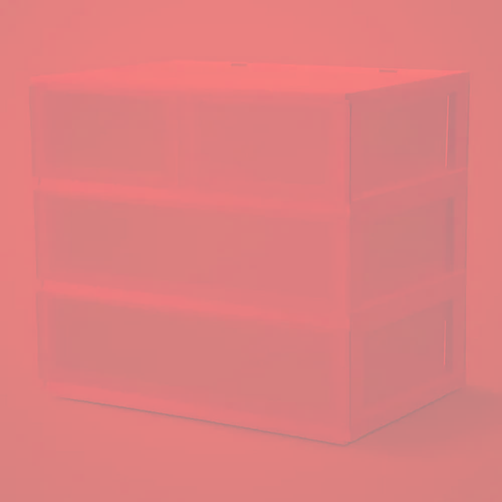 抽屜式收納盒 寬高型 N INBOX LR 3D4DR CL｜NITORI 宜得利家居線上購物網